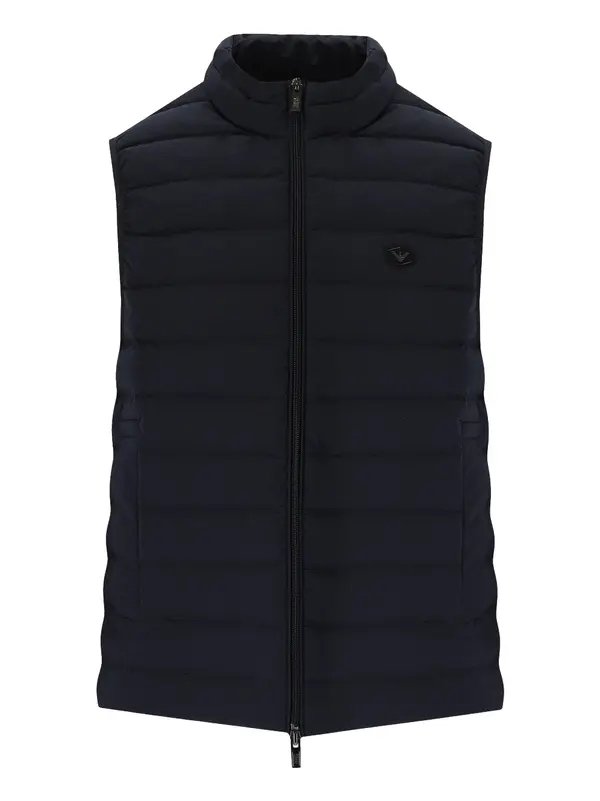 Emporio Armani Quilted Vest - Blue