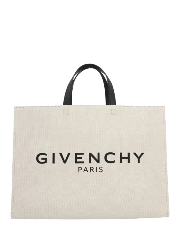 Givenchy G' Midi Shopping Bag - White/black