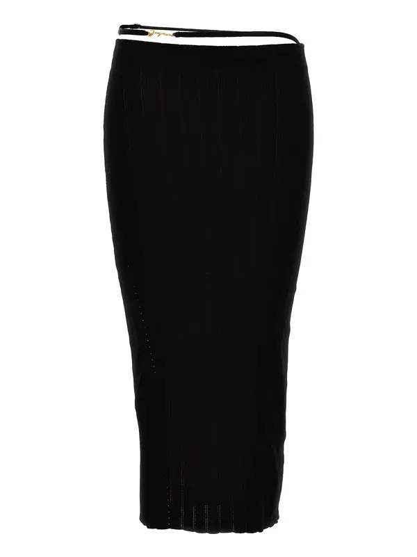 Jacquemus La Jupe Pralù Skirt - Black