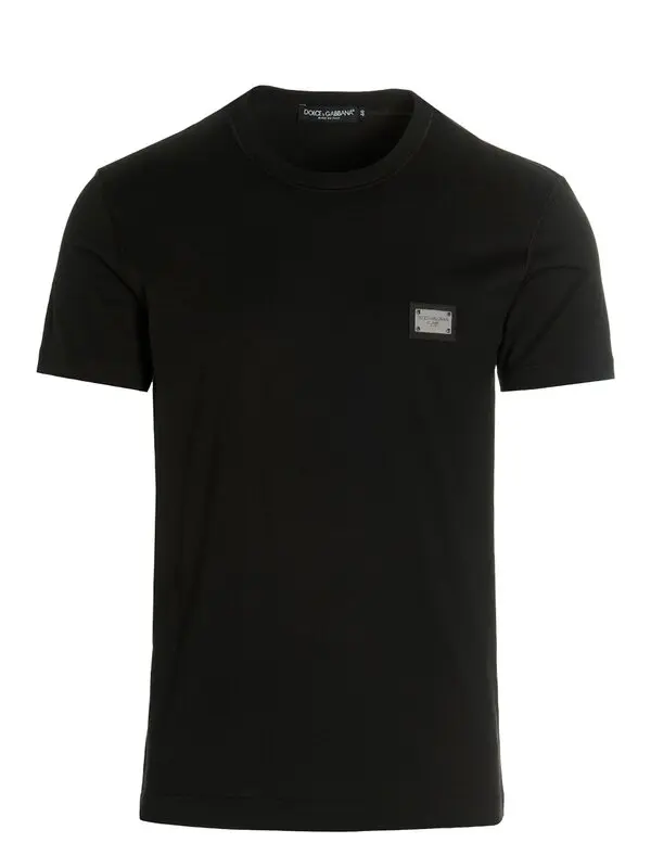 Dolce & Gabbana T Shirt 'dg Essential - Black