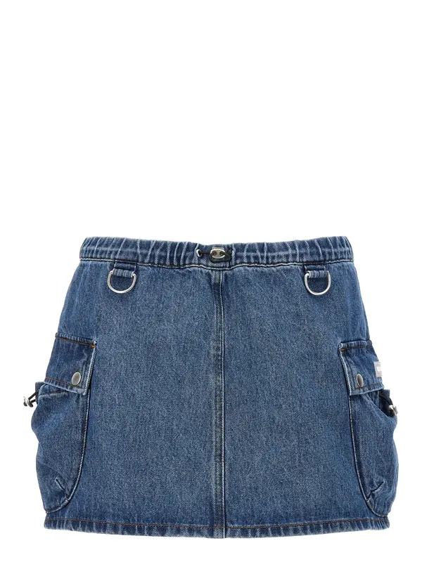 Coperni Denim Cargo Skirt - Blue