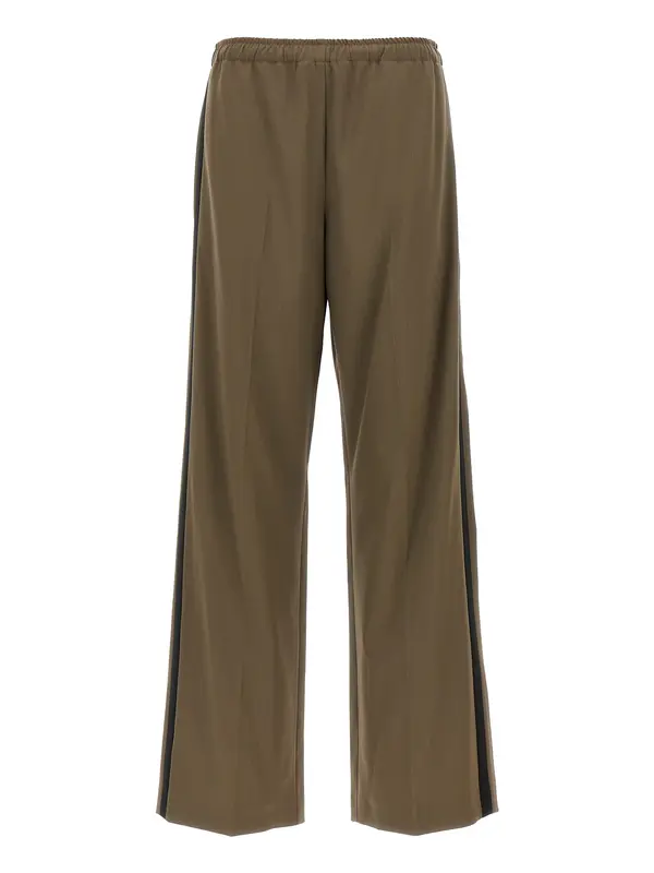 MAISON MARGIELA Satin Band Trousers - Green