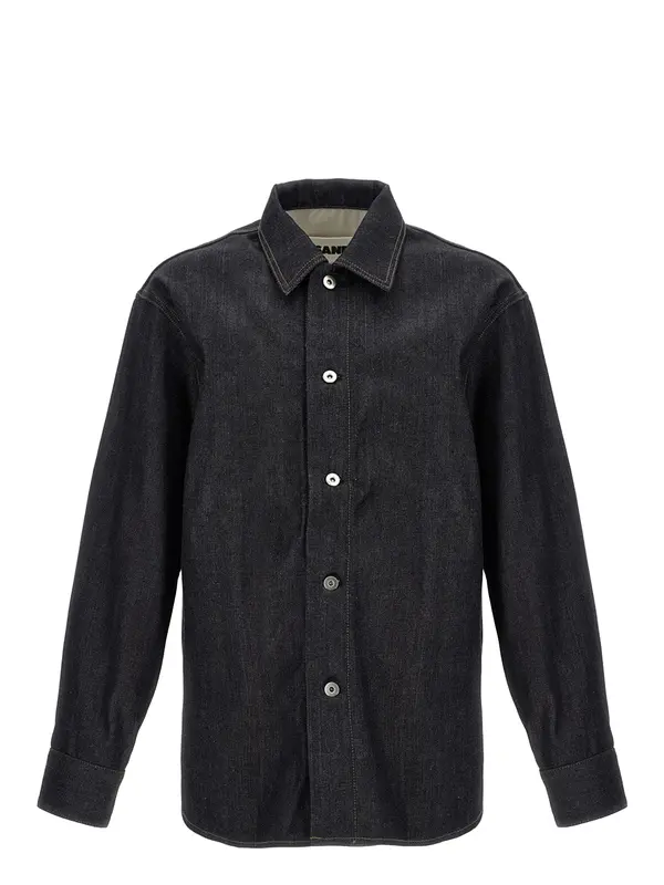 JIL SANDER Denim Overshirt - Blue