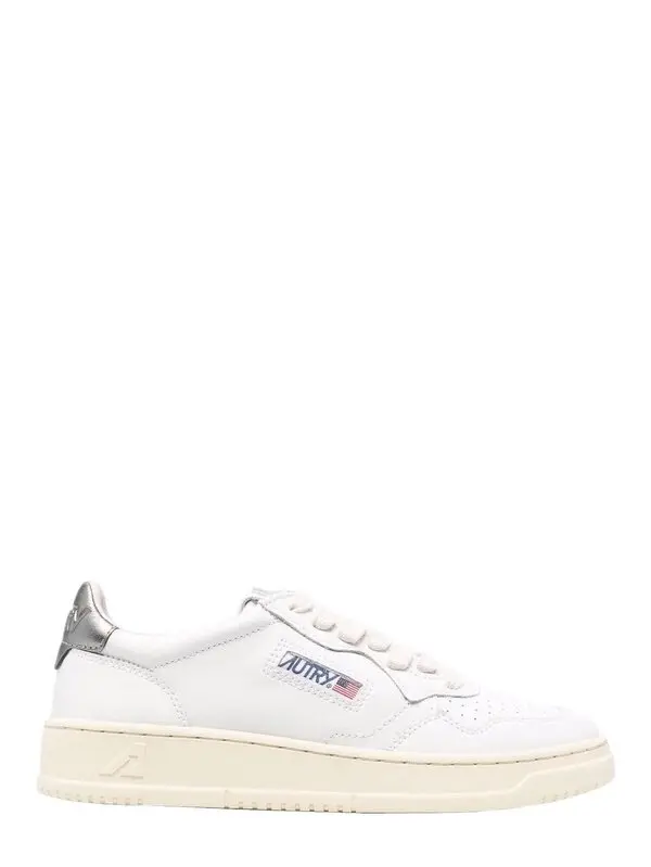 AUTRY Medialist Low Leather Sneakers - Silver