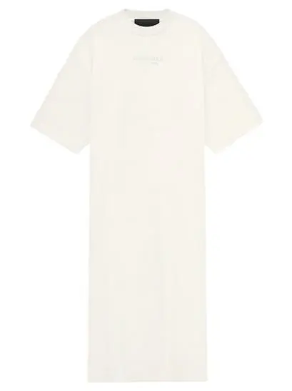 Fear Of God Essentials 3/4 Sleeve Dress - Cloud Dancer