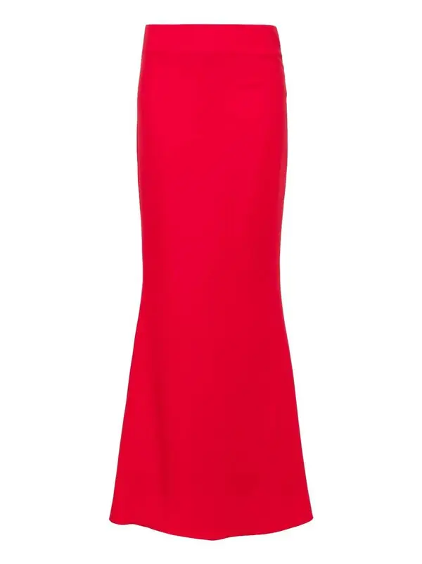 STYLAND Pencil Maxi Skirt - Red