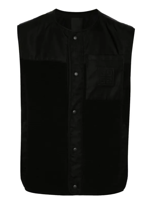 Givenchy 4g Fleece Gilet - Black