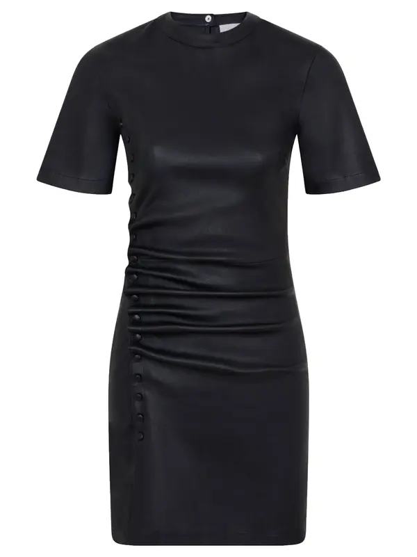 Rabanne Ruched Mini Dress - Black