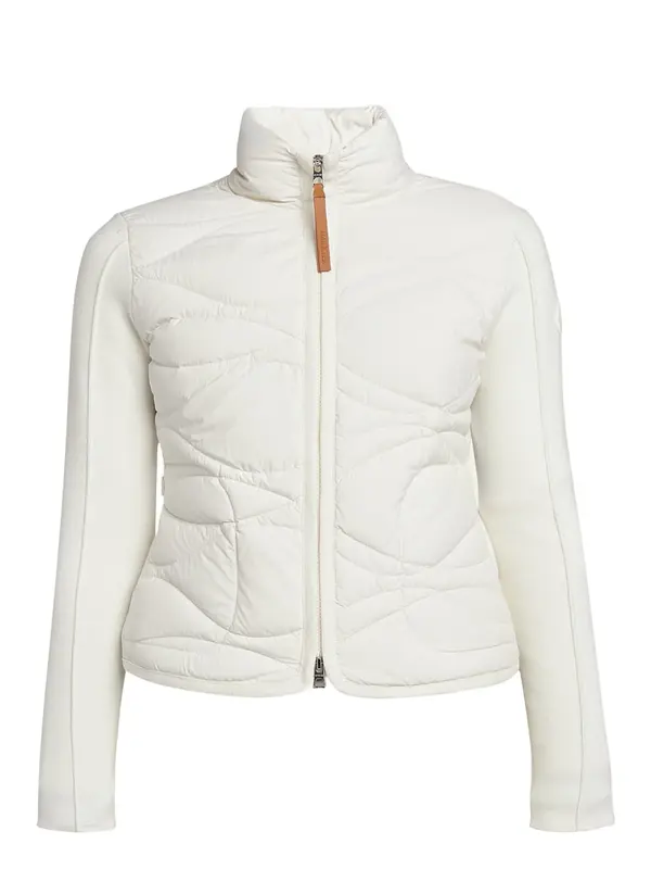 Moncler Quilted Down Cardigan - White