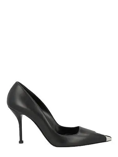Alexander McQueen Pumps In Calfskin With Appliqués - Black