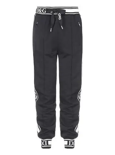 Dolce & Gabbana Cotton-elastane Pants - Black