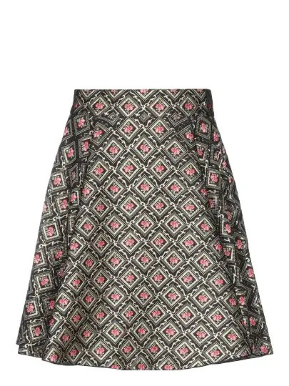 Dolce & Gabbana Mini Pleated Brocade Skirt - Black