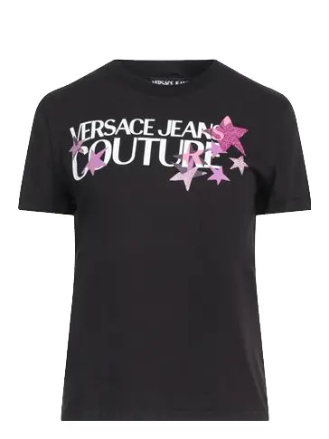 Versace Printed Jersey T-shirt - Black