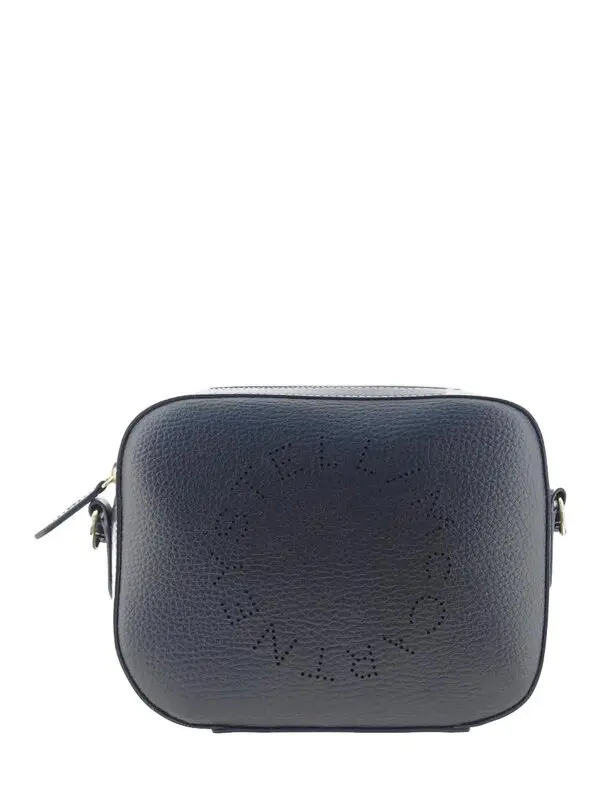 Stella McCartney Logo Perforated Mini Bag - Black