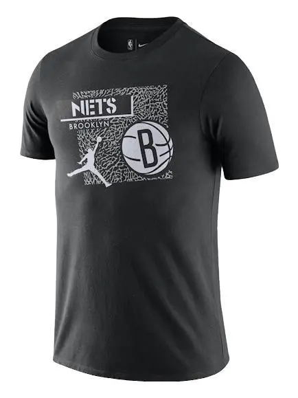 JORDAN Nba Brooklyn Nets Logo Drifit T-shirt - Black