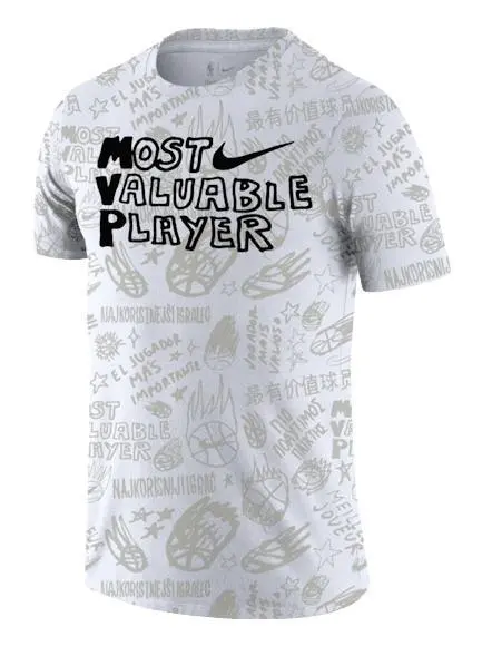 Nike Mvp Loose Fit Short Sleeve T-shirt - White