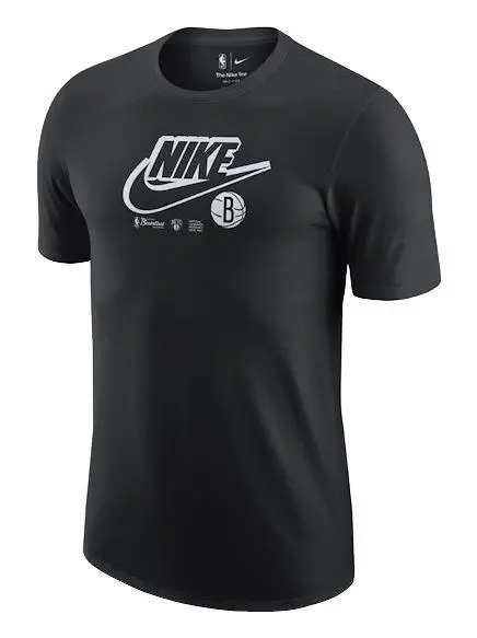 Nike Nba Brooklyn Nets Essentials Logo Drifit T-shirt - Black