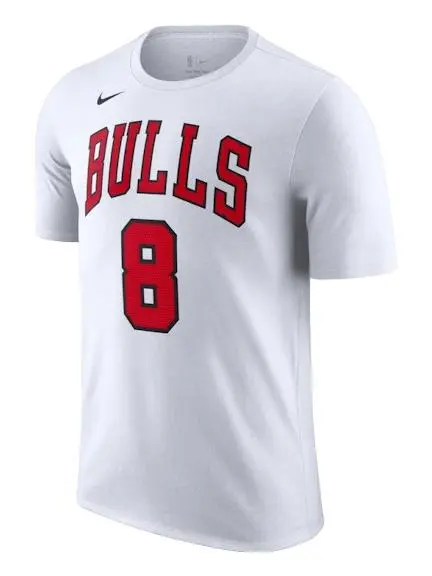 Nike Nba Chicago Bulls Zach Lavine T-shirt - White