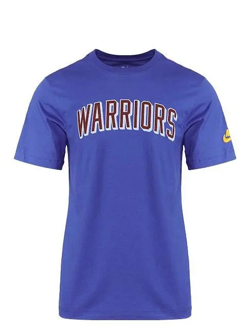 Nike Nba Golden State Warriors Logo T-shirt - Blue