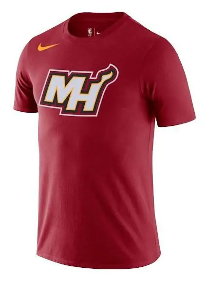 Nike Nba Miami Heat Logo Drifit T-shirt - Red