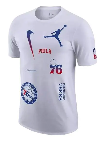 Nike Nba Philadelphia 76ers Courtside Statement Edition T-shirt - White