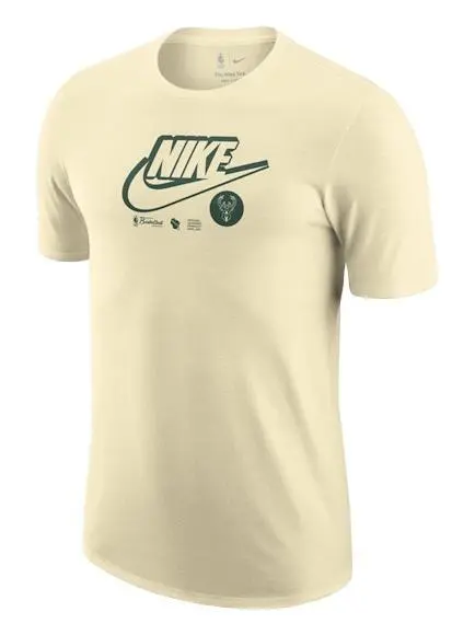 Nike Nba Milwaukee Bucks Logo Drifit T-shirt - Sail
