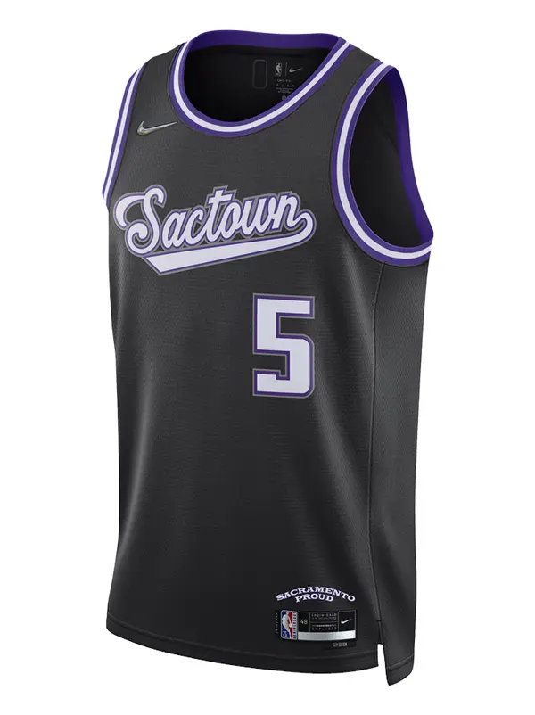 Nike Nba Sacramento Kings De’aaron Fox City Edition Drifit Swingman Jersey - Black