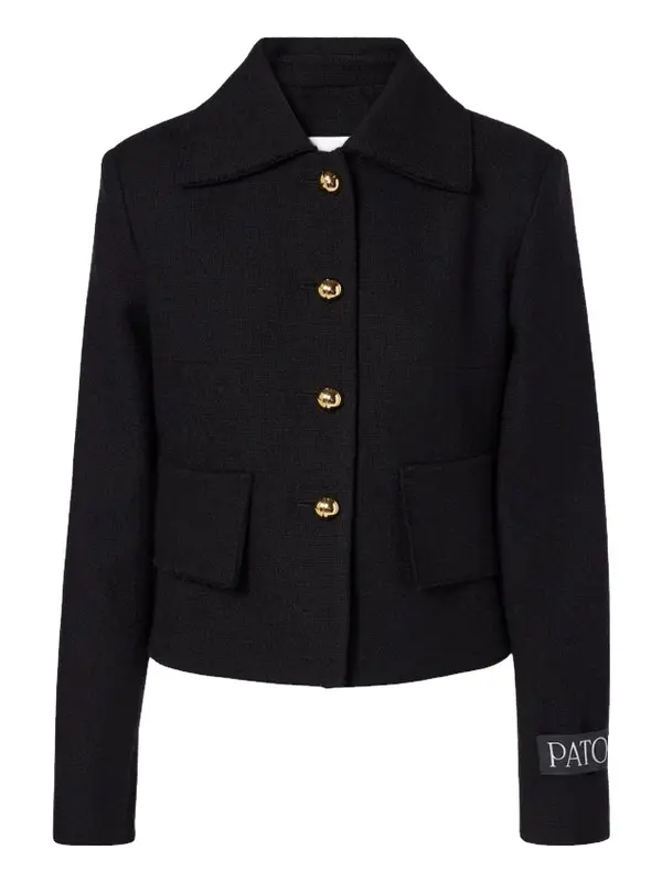 PATOU Wool And Cotton-blend Jacket - Black