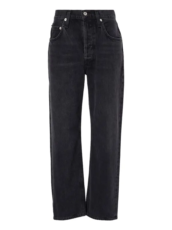 Citizens Of Humanity Dahlia High-rise Cropped Jeans - Black