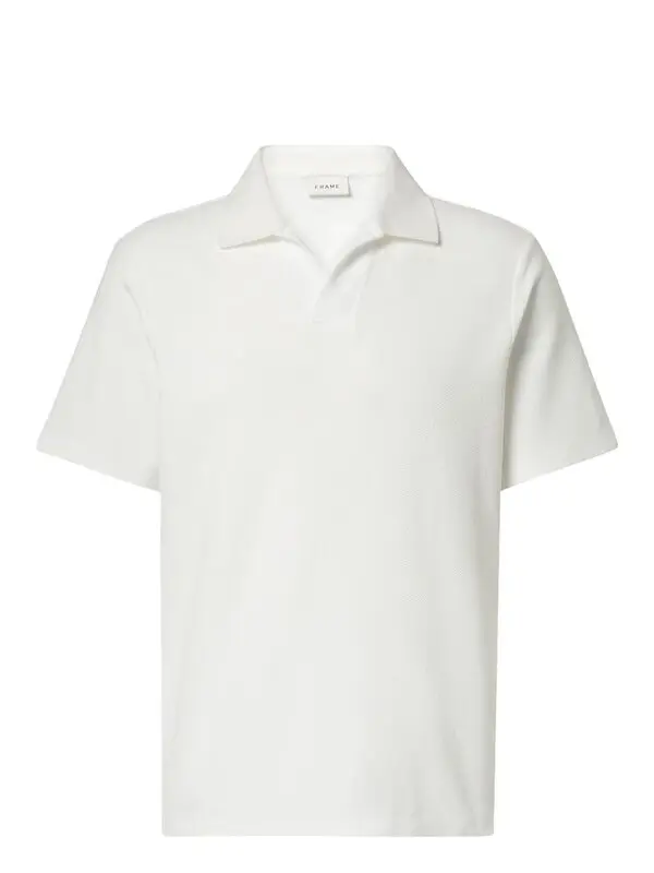 FRAME Cotton Polo Shirt - White