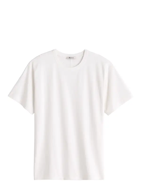Madewell Cotton Relaxed Oversized T-shirt - Eyelet White