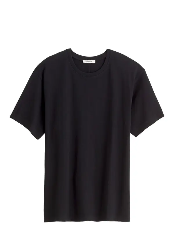 Madewell Cotton Relaxed Oversized T-shirt - Jet Black
