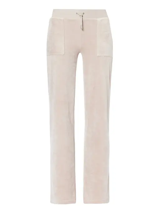 Juicy Couture Del Ray Straight-leg Velour Trousers - String