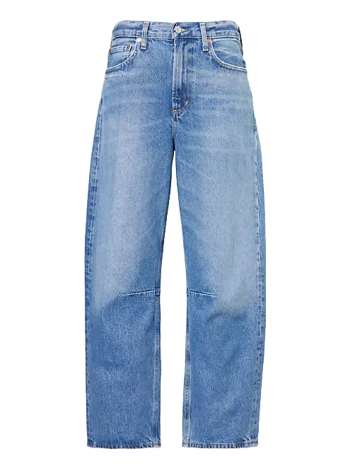 Citizens Of Humanity Miro Barrel-leg Relaxed-fit High-rise Denim Jeans - Pacifica