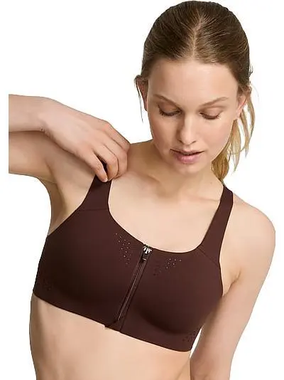 Victoria's Secret Vsx Featherweight Max™ Front-close Sports Bra - Brown