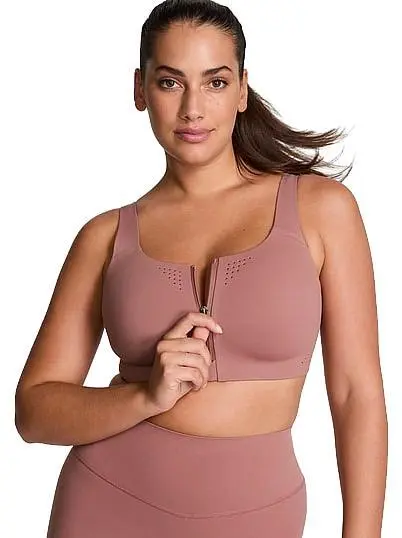 Victoria's Secret Vsx Featherweight Max™ Front-close Sports Bra - Pink