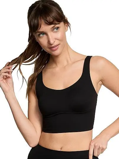 Victoria's Secret Vsx Elevate™ Cross-back Mesh Sports Bra - Black