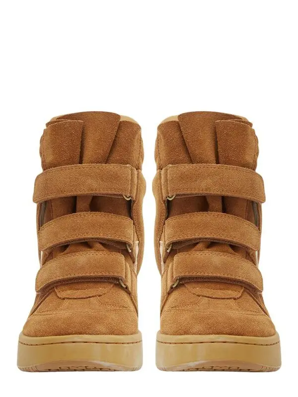 Isabel Marant Étoile High-top Wedge Sneakers - Cognac