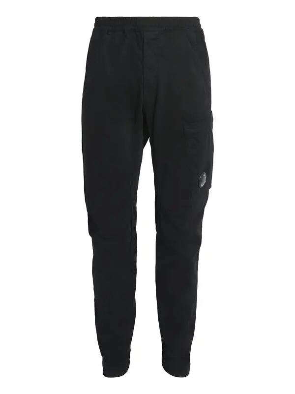 C.P. COMPANY Stretch-cotton Cargo Trousers - Black