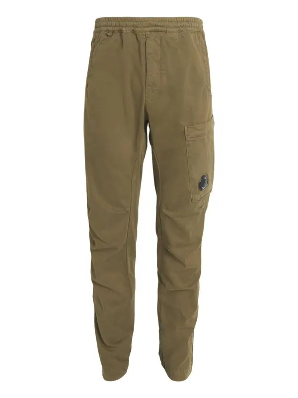 C.P. COMPANY Stretch-cotton Cargo Trousers - Green
