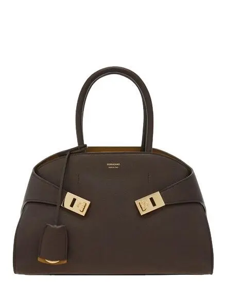 FERRAGAMO Hug Handbag M - Metallic