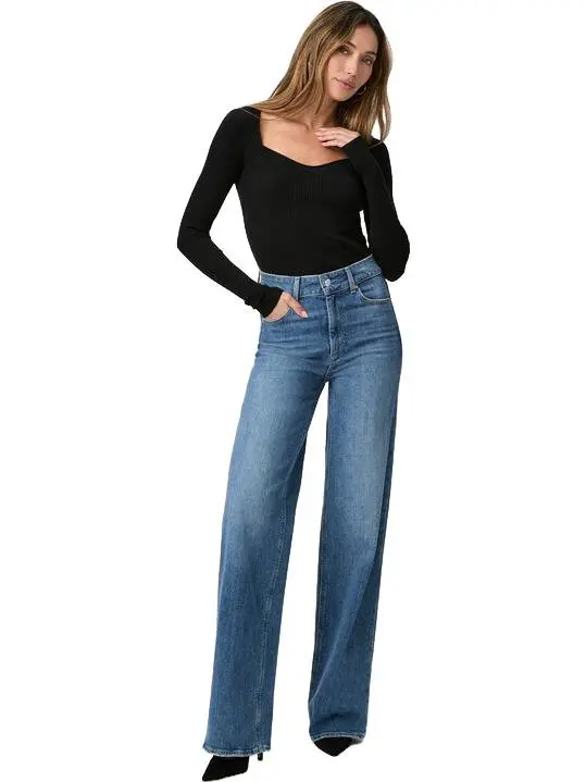 Paige Sasha Wide Leg Jean - Denim