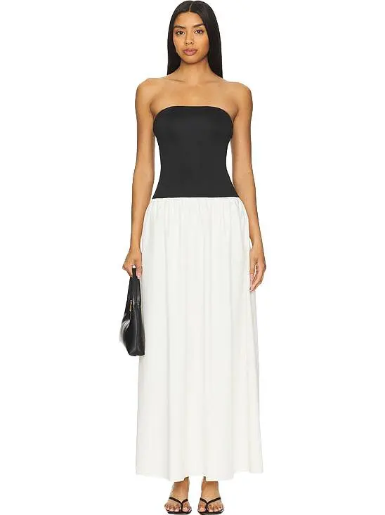 ALL THE WAYS Vega Maxi Dress - Black & White