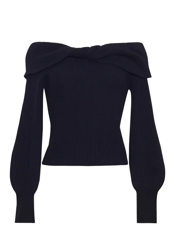 Cara Cara Salma Ribbed Top - Black