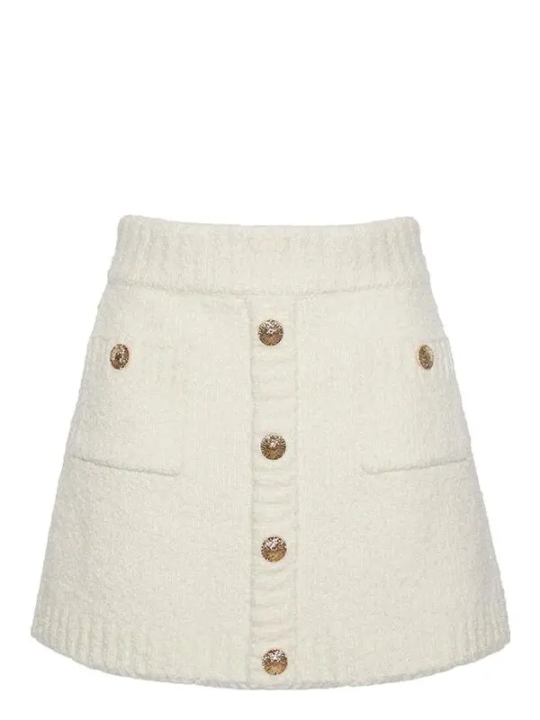 Cara Cara Kelsey Boucle Mini Skirt - Ivory