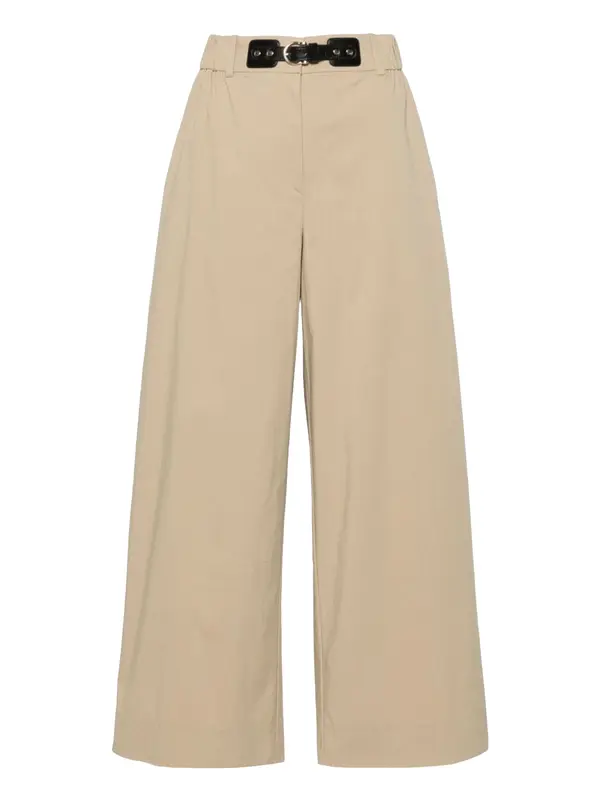 Maje Wide-leg Trousers - Neutrals