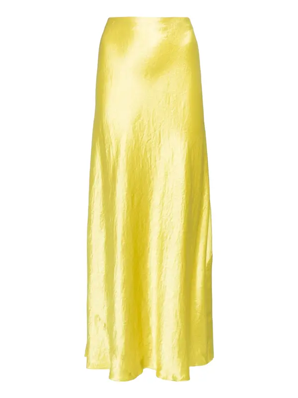 Vince A-line Midi Skirt - Yellow