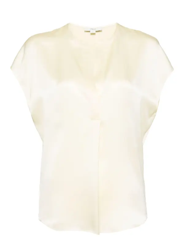 Vince Silk Blouse - Yellow