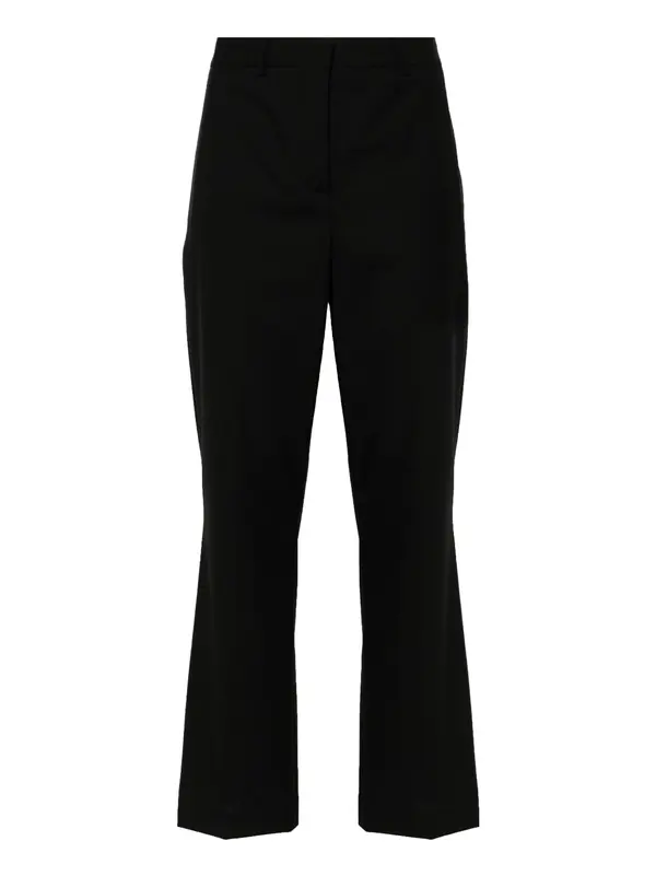 SEMICOUTURE Slim-leg Cropped Trousers - Black