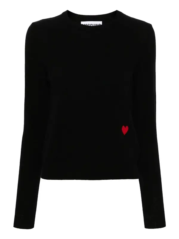 Moschino Heart-motif Sweater - Black